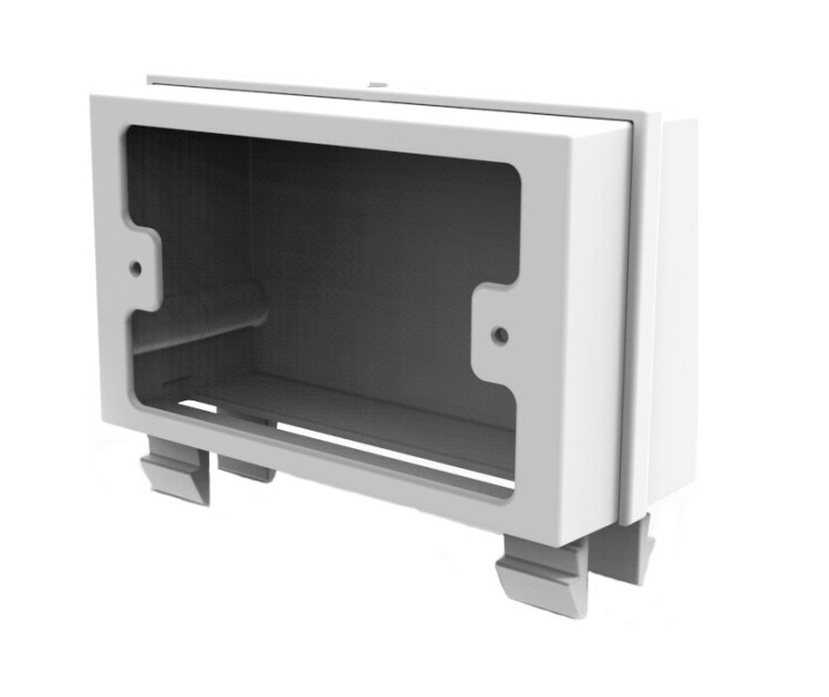 Perfil C Caja Plast.10x5 p/Tomas | Electro Universo