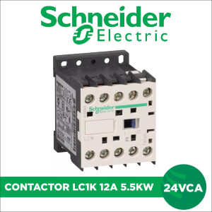 Contactor LC1K 12A 5.5kW 24Vca 1NA | Electro Universo