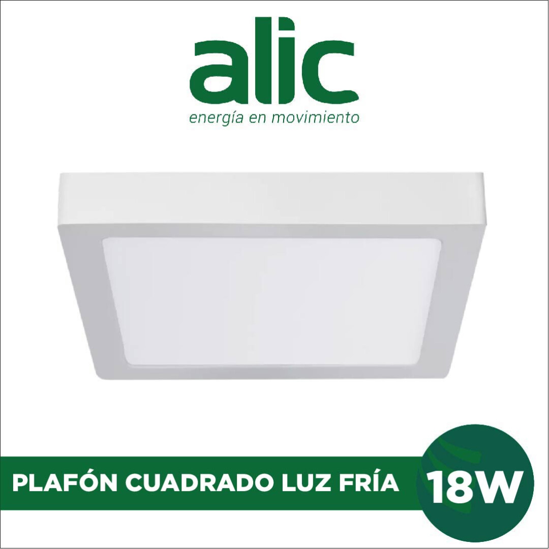 Lum.Apl.LED TS-SMD. 18W 22x22cm. 1350Lm 6500K Bco.* | Electro Universo