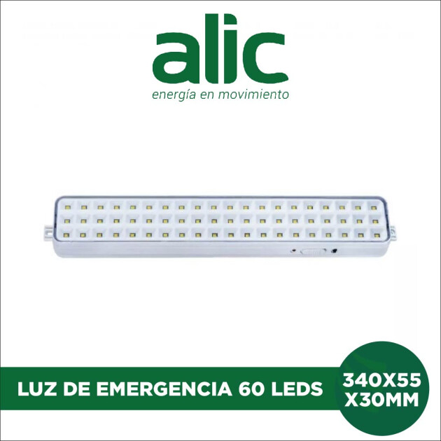 Luz De Emergencia 60 LEDs - 2 Bateria De Li-Ion* | Electro Universo