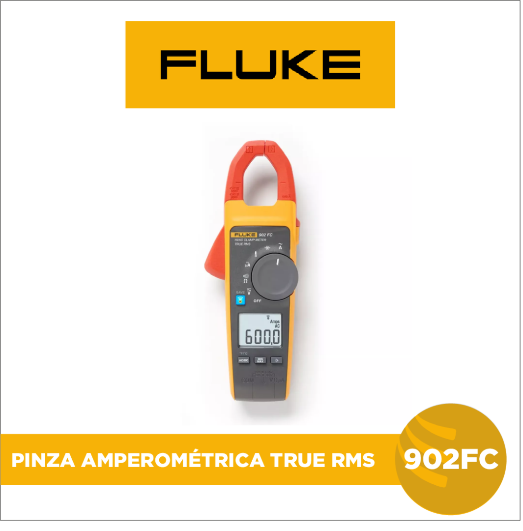 Pinza Amperométrica Fluke 902 Fc De Valor Eficaz** | Electro Universo