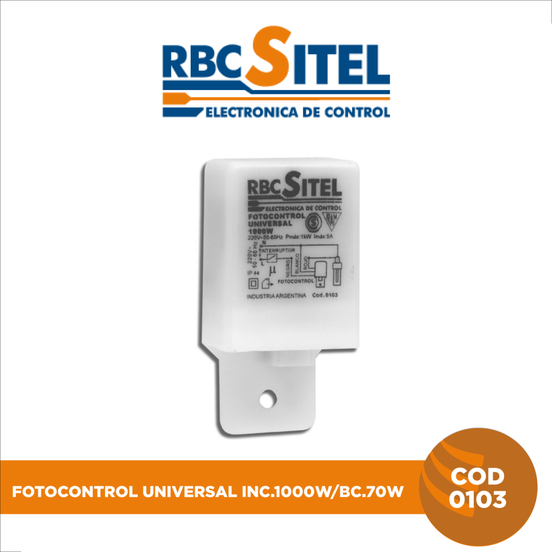 Fotocontrol Universal Inc.1000W/BC.70W | Electro Universo